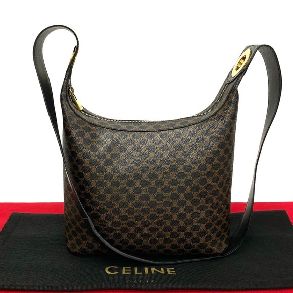 Celine | Bags | Celine Macadam Blason Triomphe Pattern Circle Metal ...
